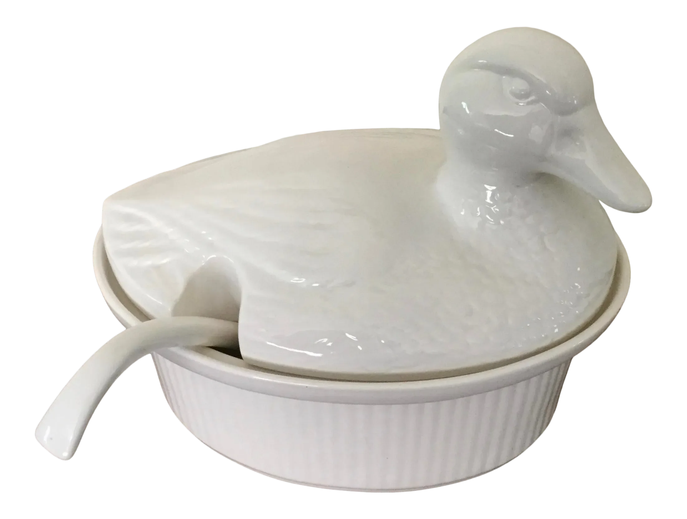 Vintage California Usa Ceramic Duck Soup Tureen | Chairish