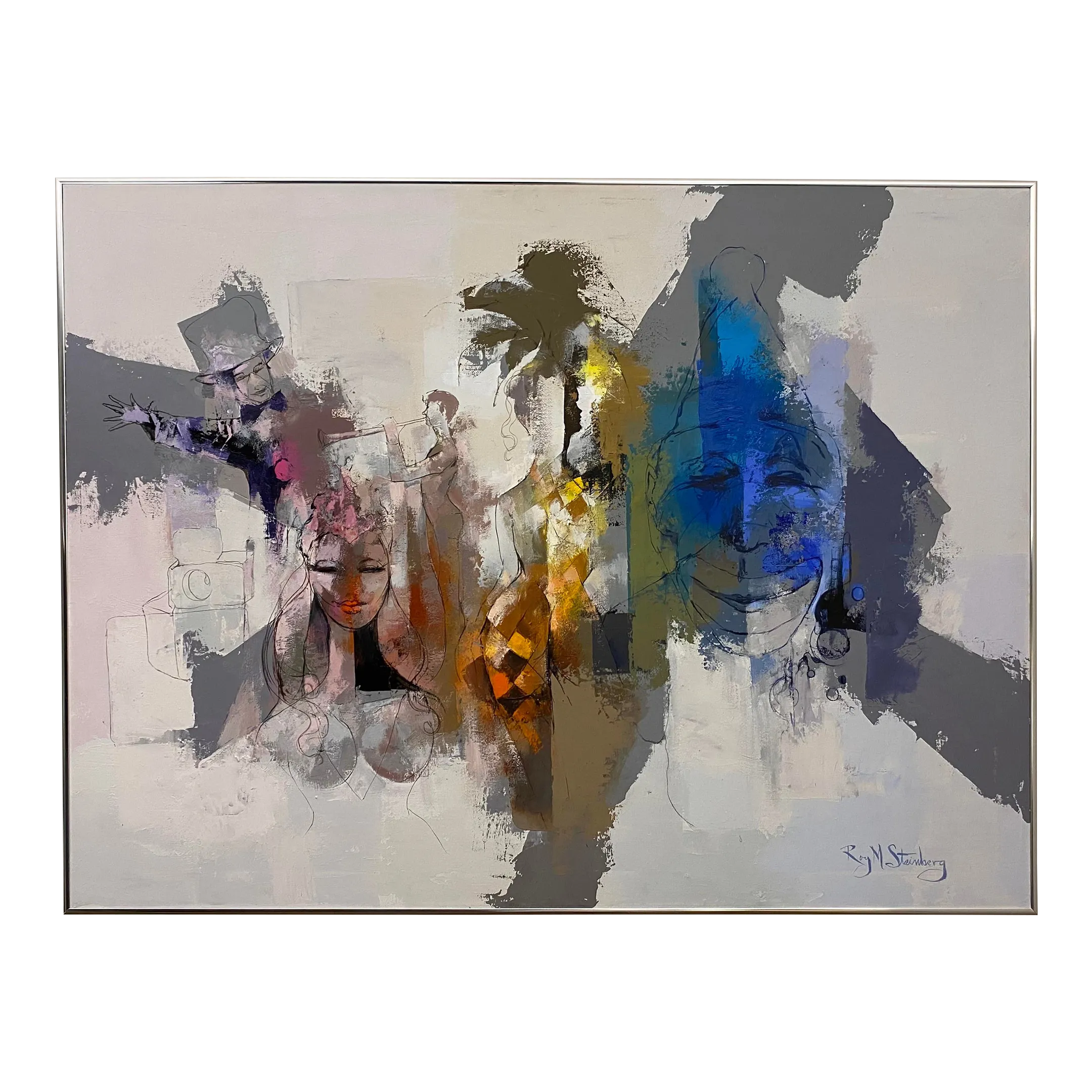 Roy Steinberg Oil on Canvas Painting | Chairish