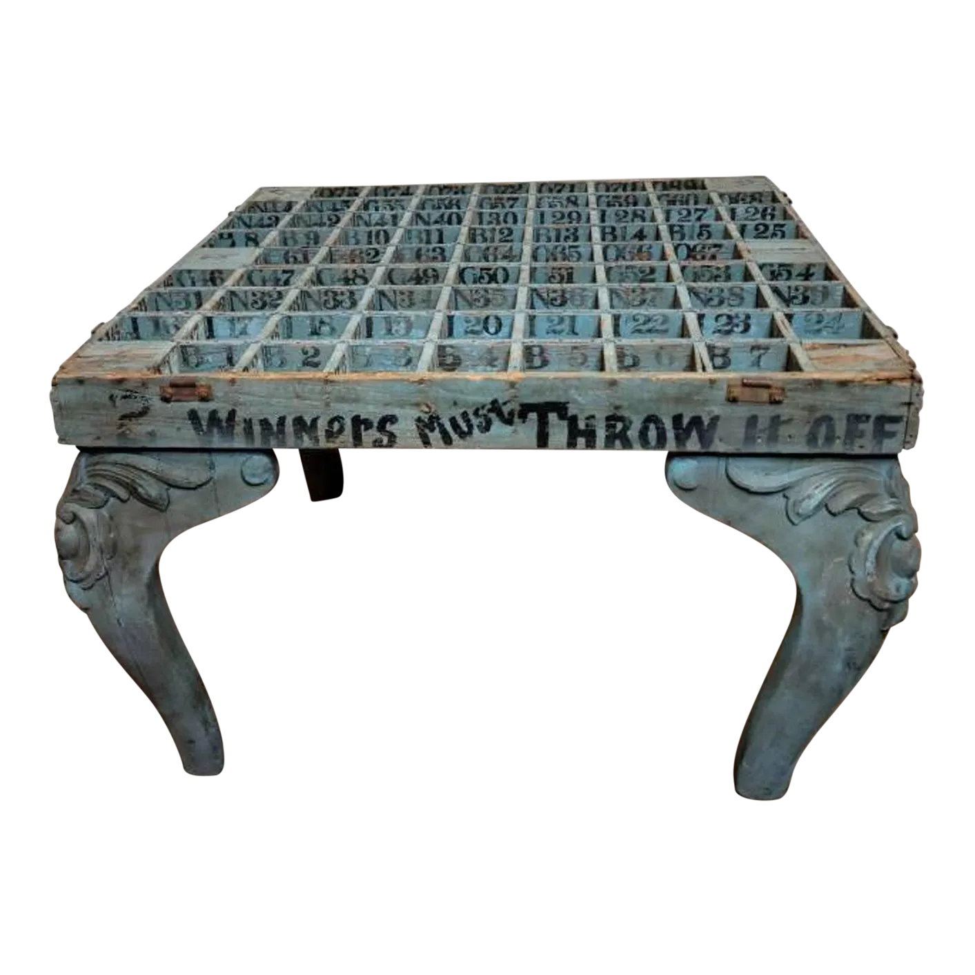 Early 20th Century Antique Early American Carnival Coin Toss Game Table ...