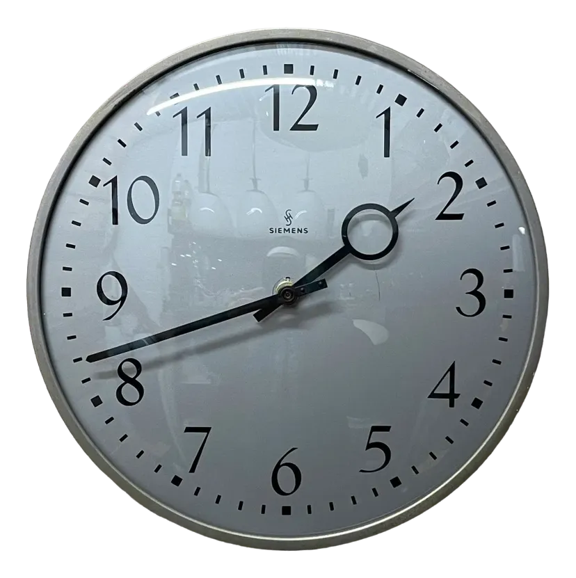 German Industrial Factory / Office Clock by Peter Behrens for Siemens ...