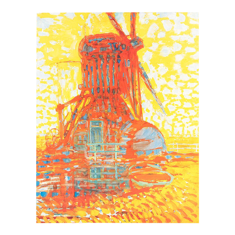 1991 After Piet Mondrian "Mill in Sunlight", Full-Color Parisian Print ...