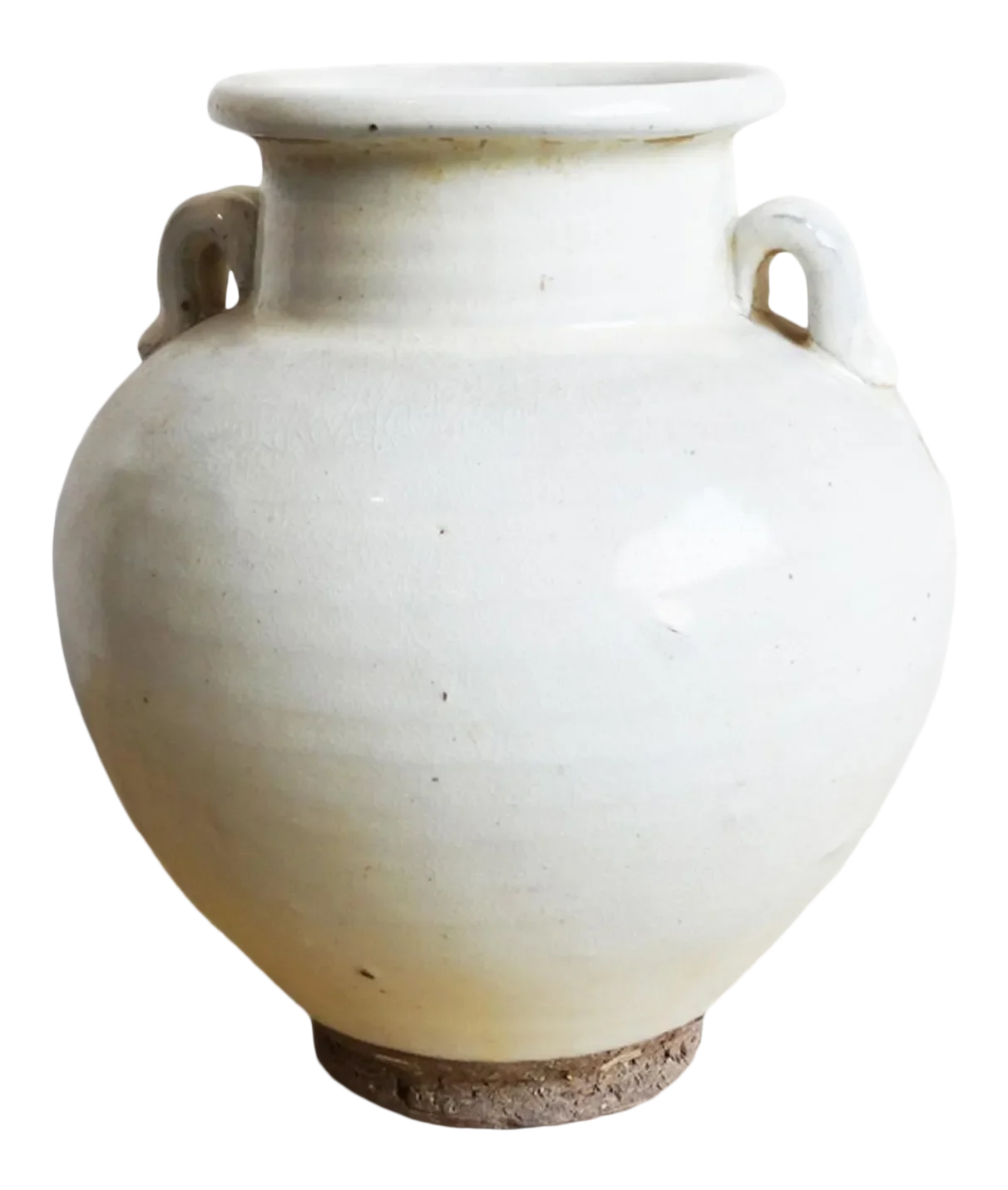 White Ceramic Pot | Chairish