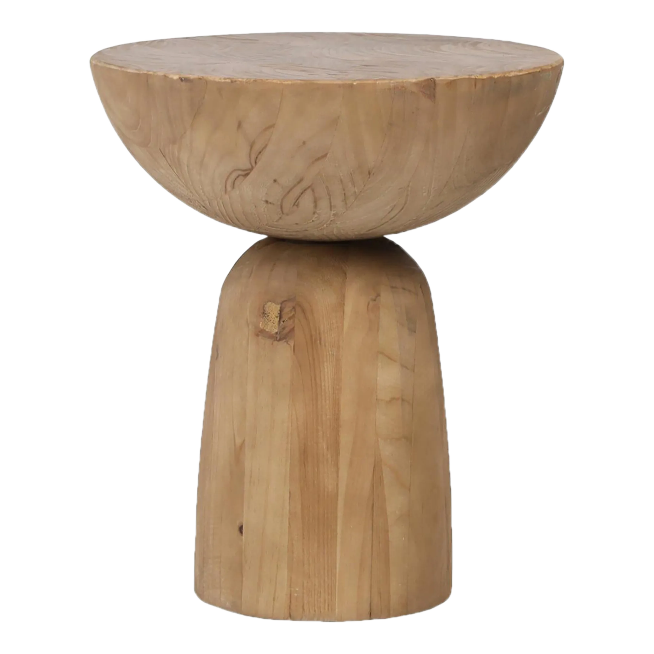 Brea Modern Wood Side Table | Chairish