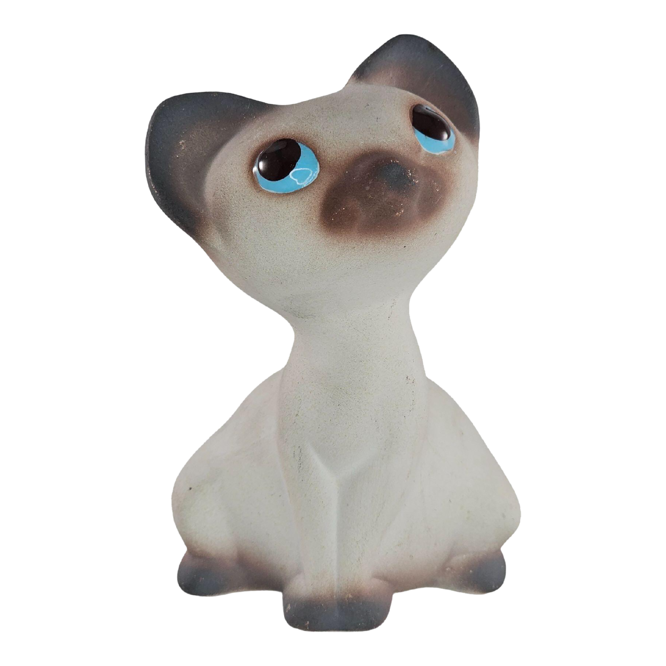 1950s Freeman McFarlin Siamese Kitten Cat Figurine Sitting Matte Blue ...