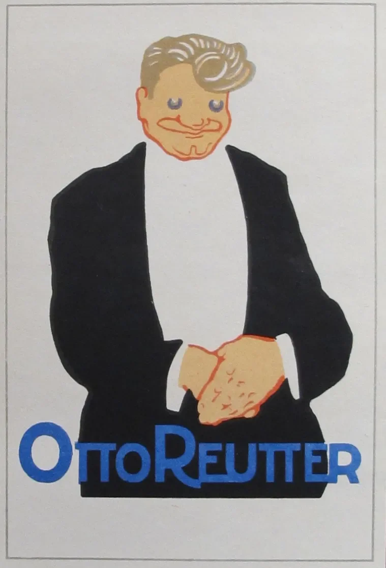 Original 1927 Reutter Lithographic Mini Poster | Chairish