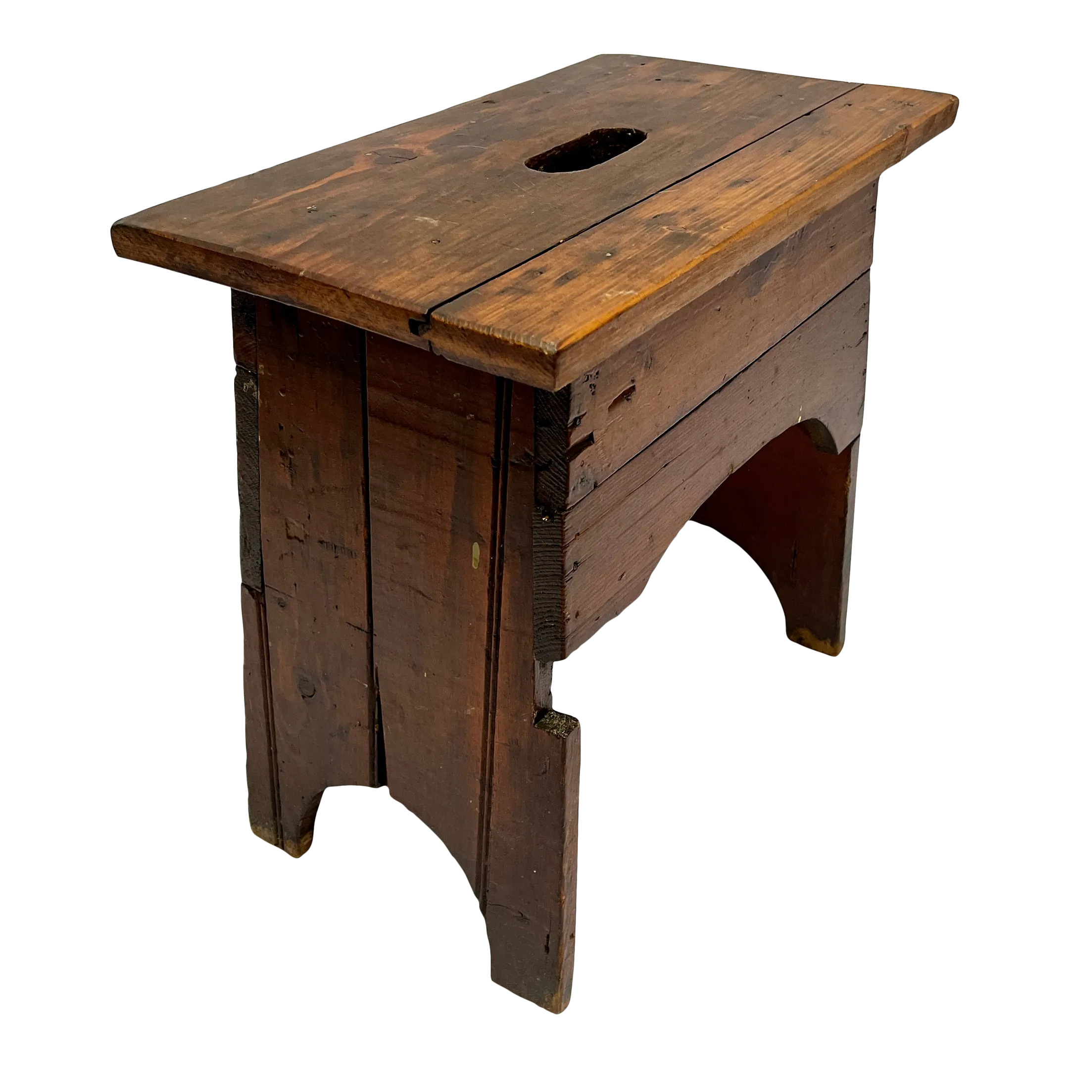 Early 1900s Handcrafted Monastery Stool | Chairish