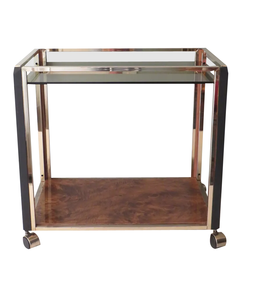 Mid-Century Italian Drinks Trolley, 1970s | Chairish