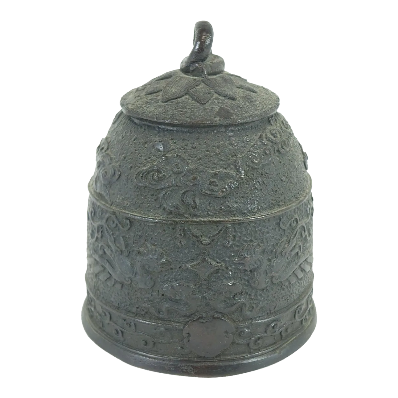 Antique Chinese Bronze Bell | Chairish