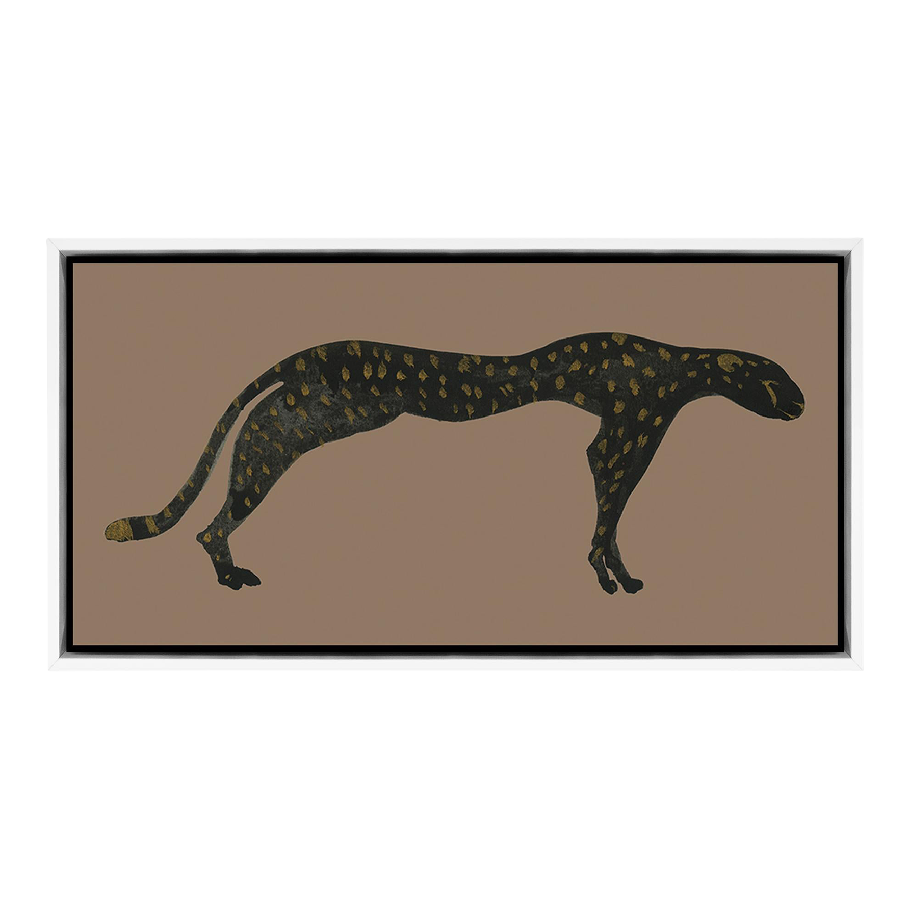 Cheetah Tan by Jess Engle in White Frame, Medium Art Print | Chairish