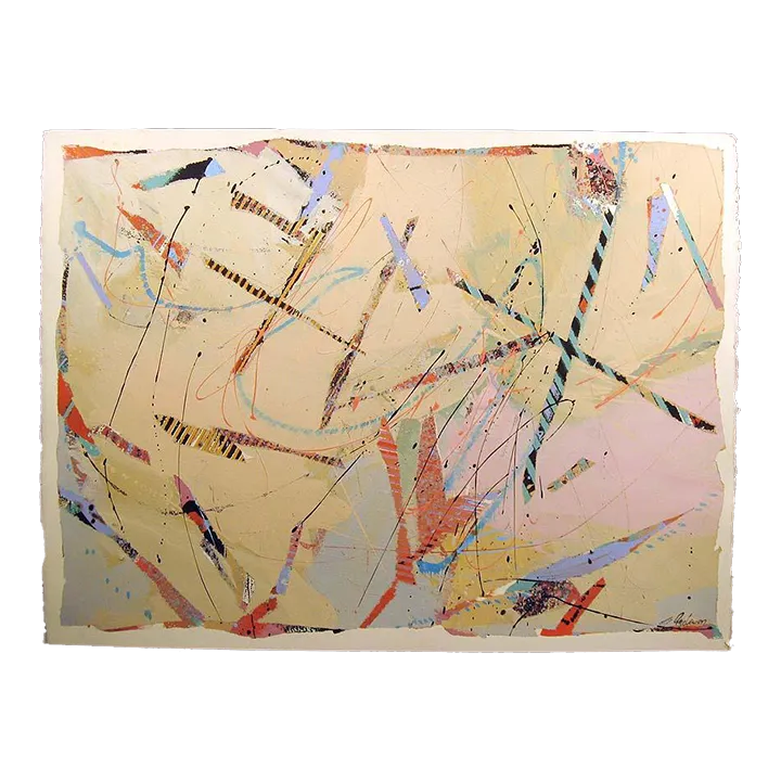1980s Sally Anderson "Symphony Series #15" Signed Original Acrylic ...