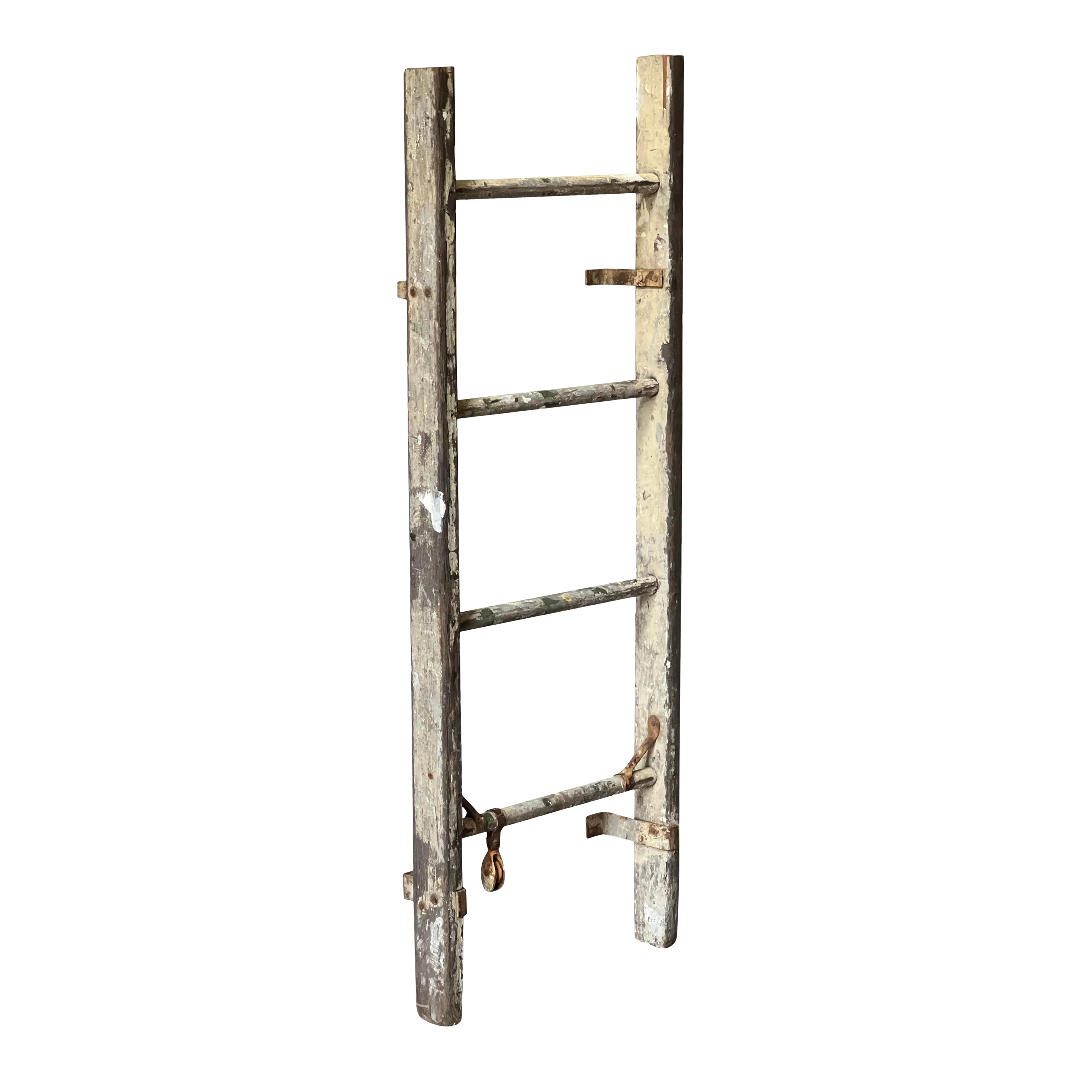 Antique Rustic Primitive Wood Ladder | Chairish