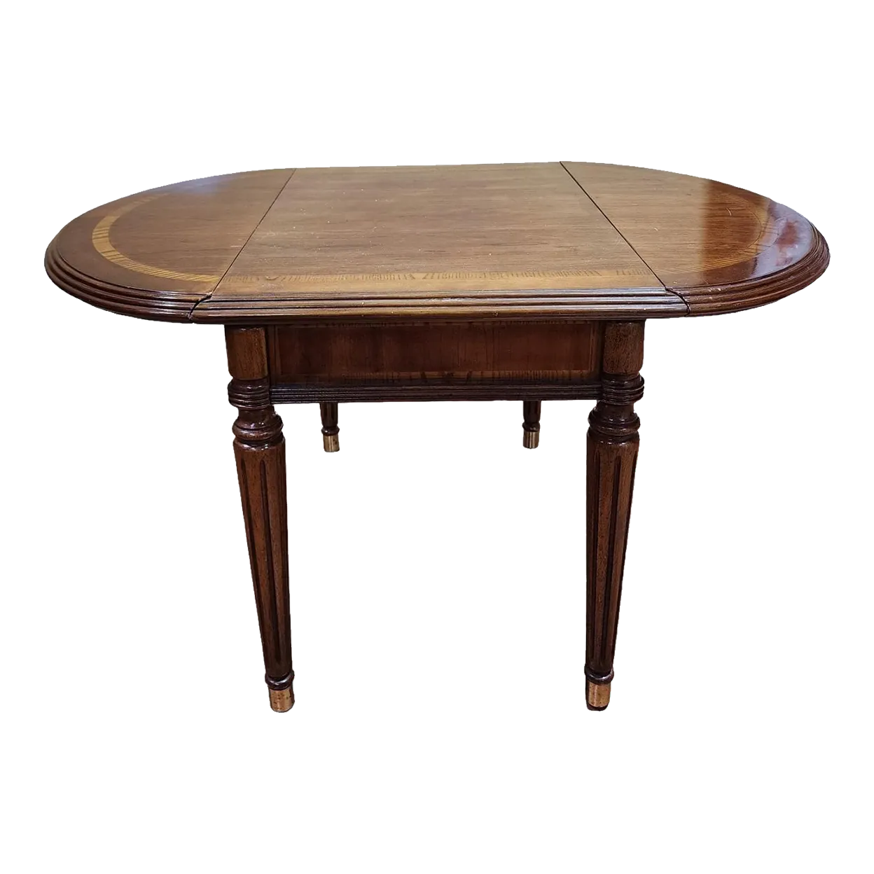 1950s Mid Century English Lebus Drop Leaf Side Table | Chairish