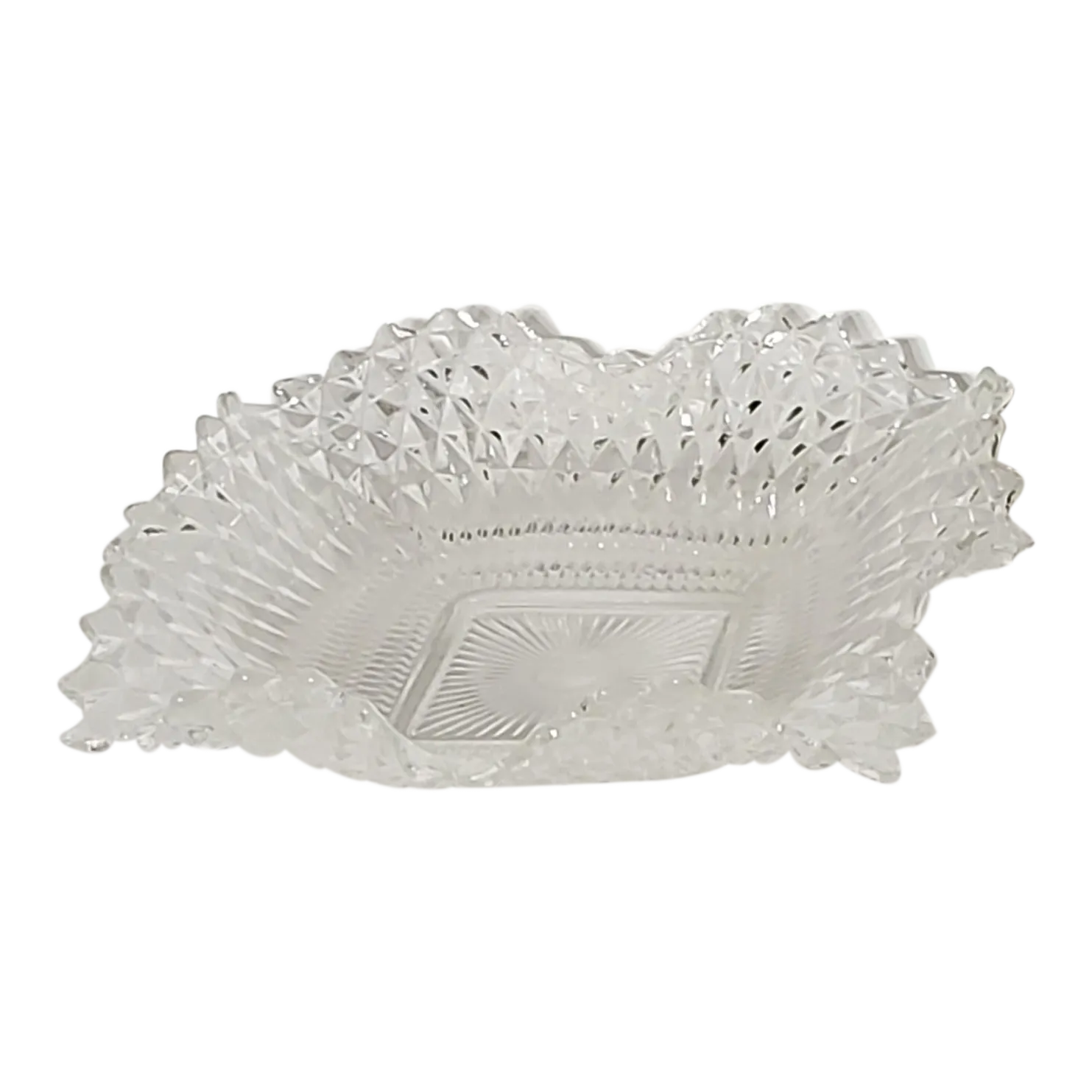 1960s Federal Glass Bon Bon Square Dish | Chairish