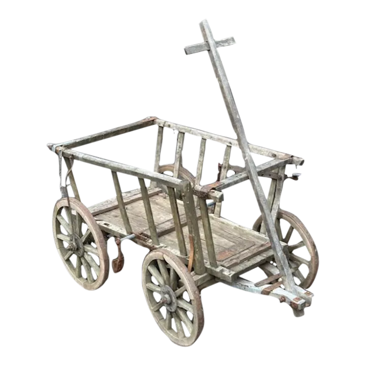 Antique European Goat Cart Wagon | Chairish