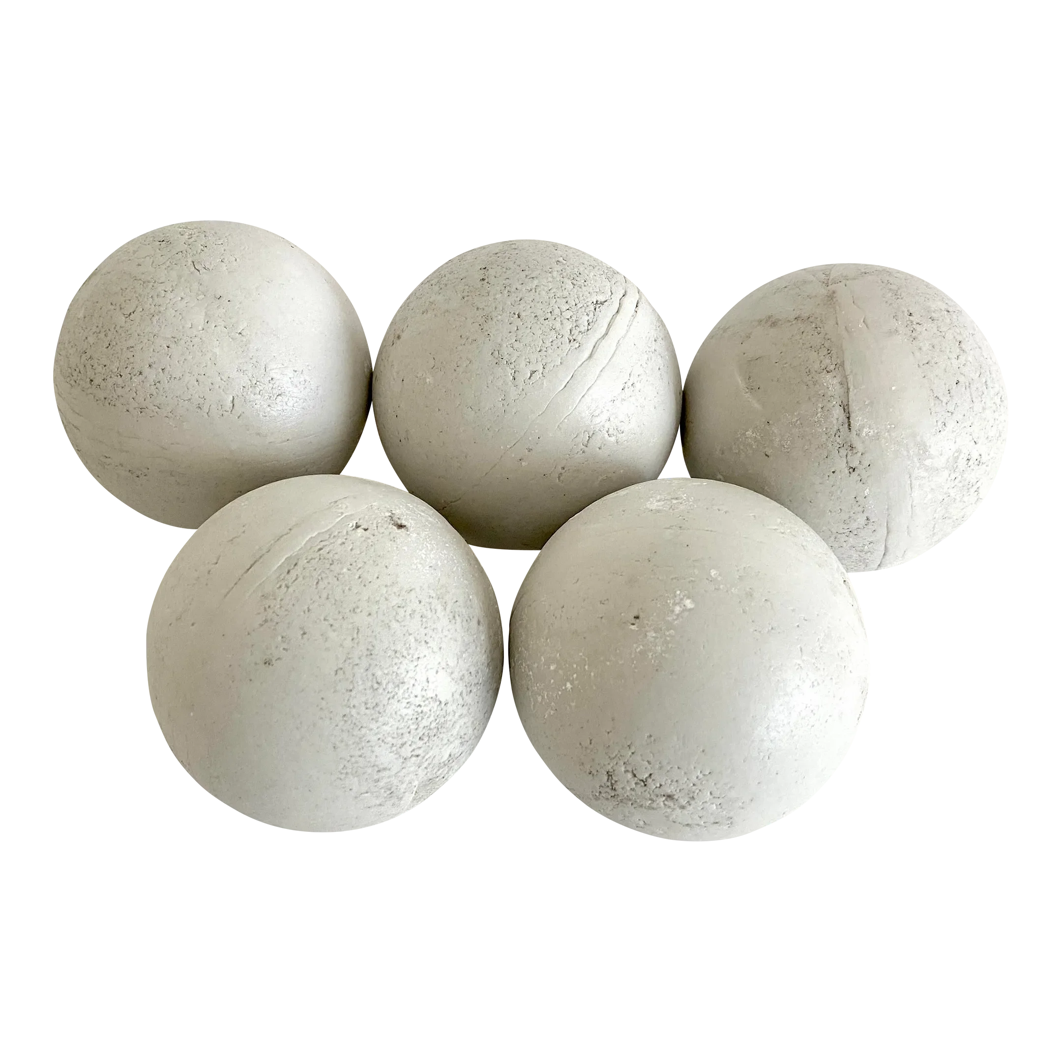 Chattahoochee Limestone River Balls - Set of 5 | Chairish
