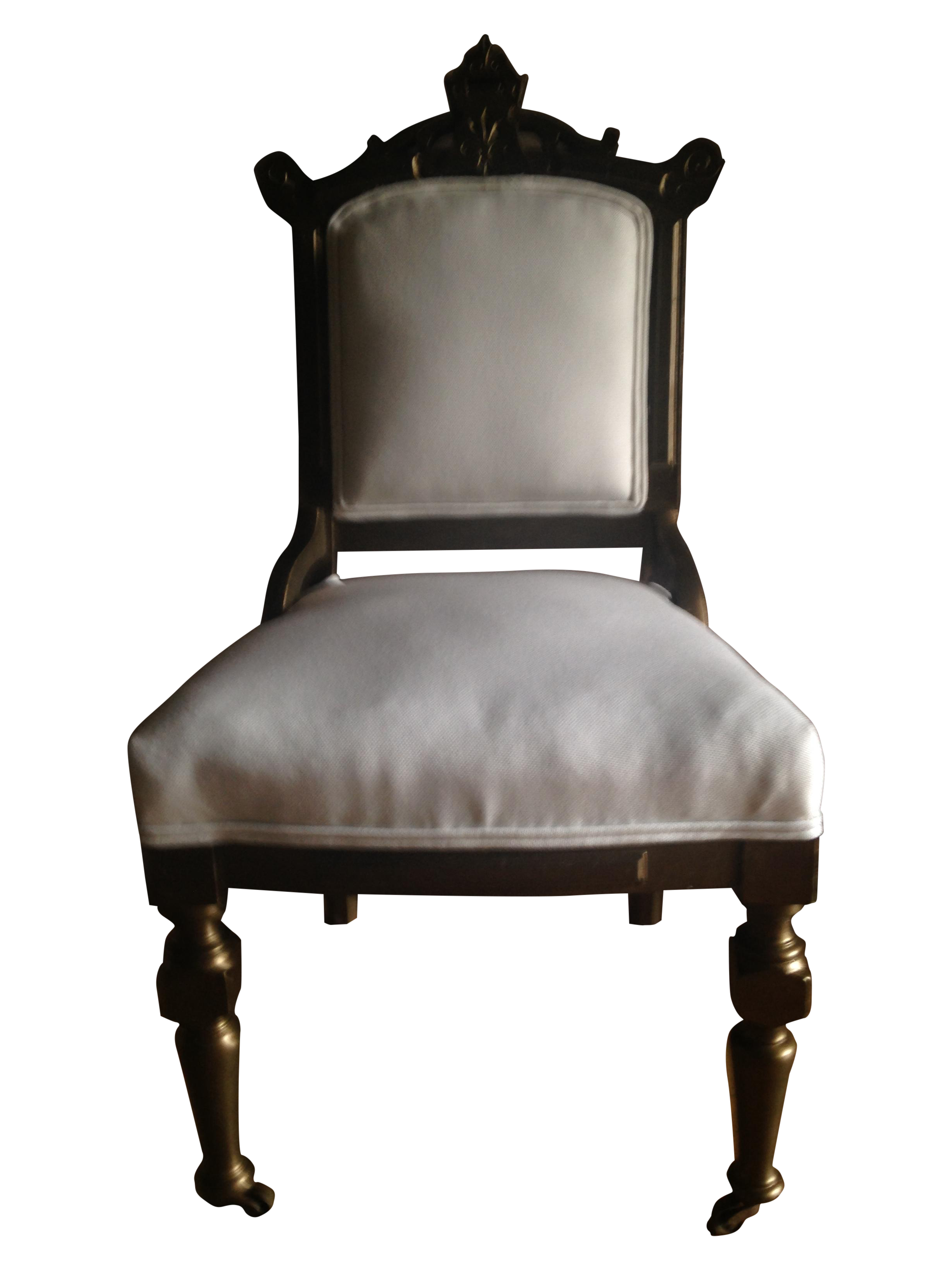 Victorian Bronze Painted Chair | Chairish