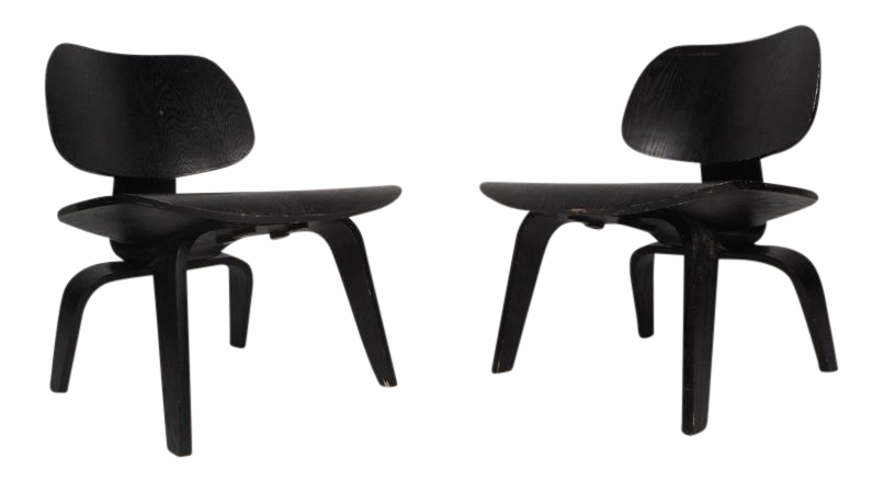 Charles Eames Dcw Ebonized Side Chairs for Herman Miller - a Pair ...