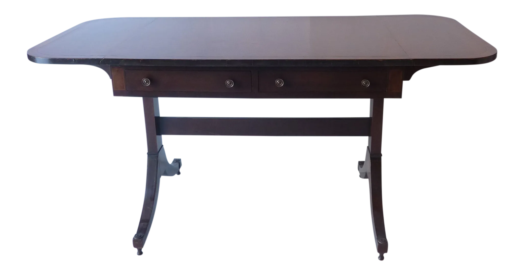 Circa 1970 Federal Style Sofa Table | Chairish