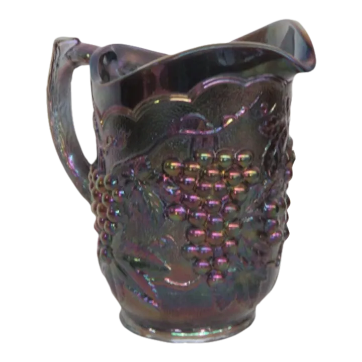 Imperial Grape Style Carnival Glass Amethyst Water Lemonade Pitcher ...