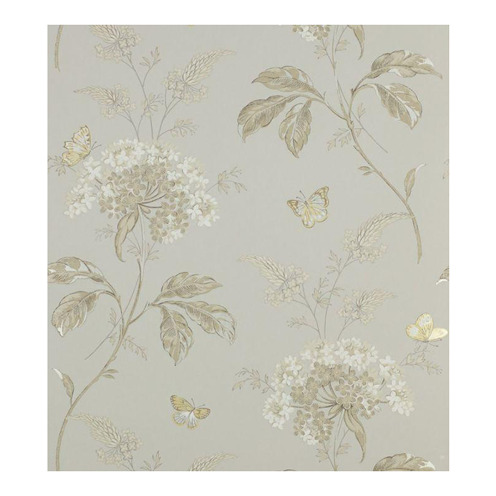 Messina Wallpaper - Gray - Sample | Chairish