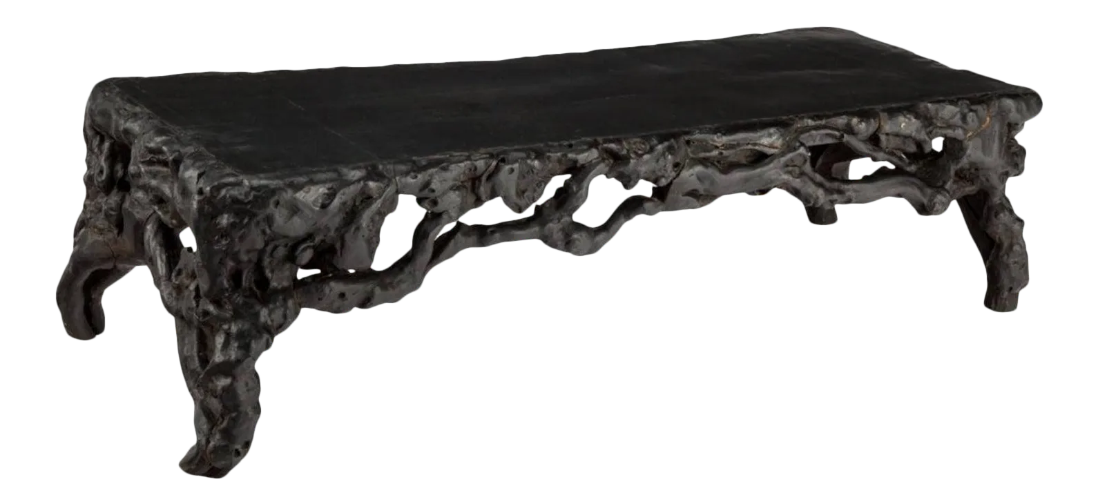 18th/19th Century Chinese Root-Wood Low Table | Chairish