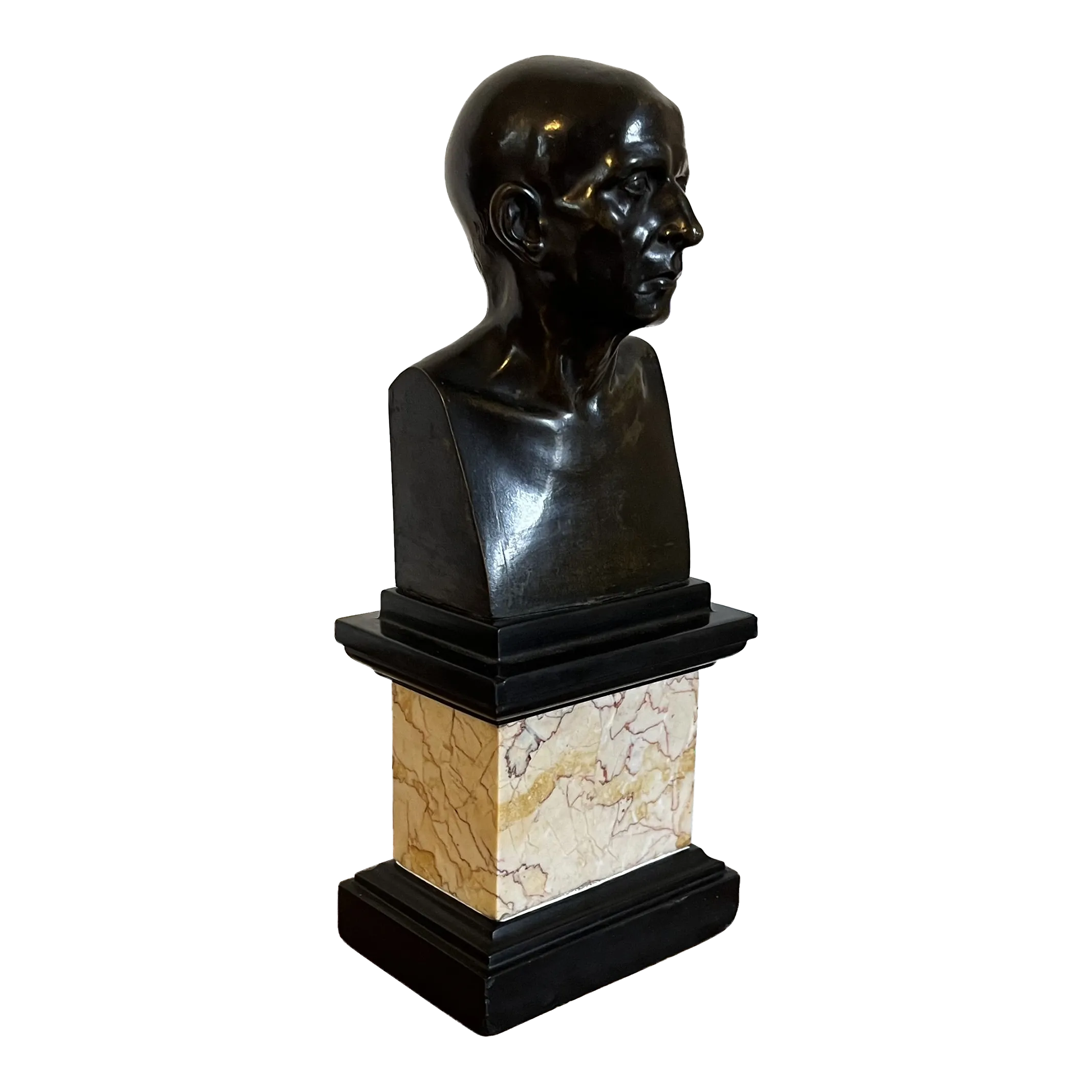 Antique Early 19th Century French Empire Grand Tour Bronze Library Bust ...