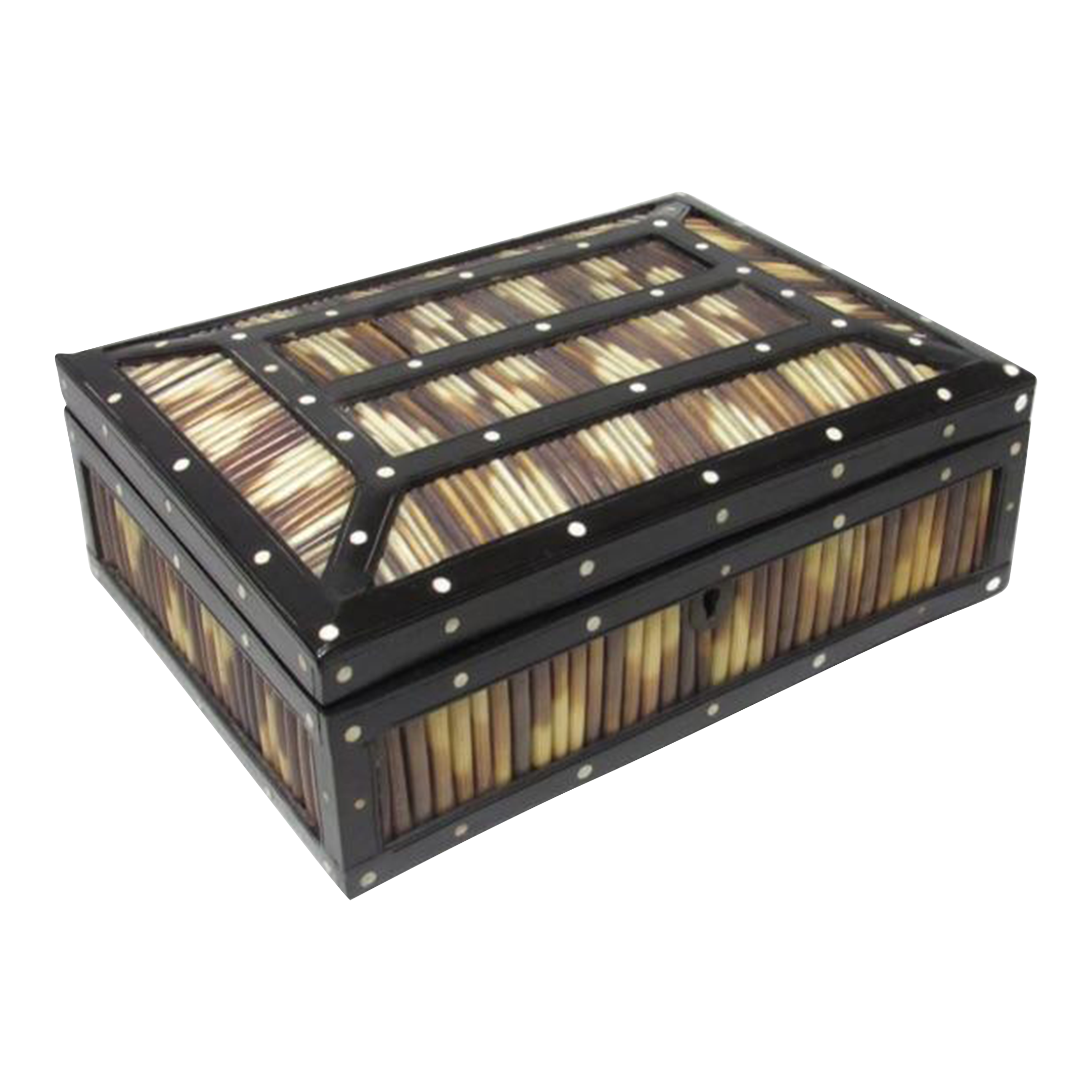 Antique Anglo Indian Porcupine Quill Box | Chairish