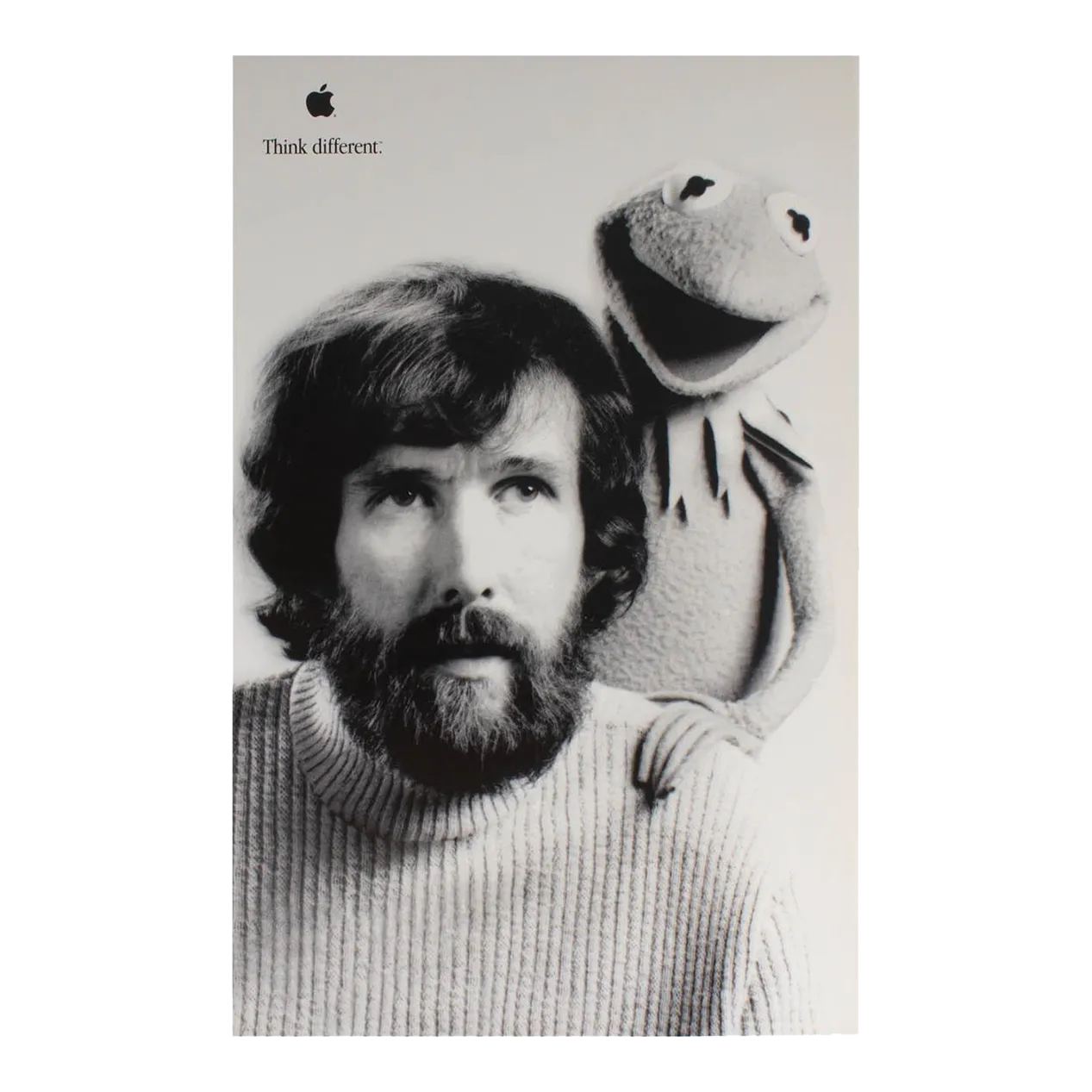 1998 Apple “Think Different” Jim Henson Poster | Chairish
