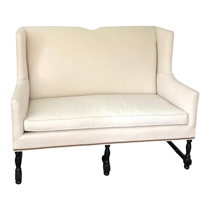 1970s Colonial Chippendale Settee Couch | Chairish