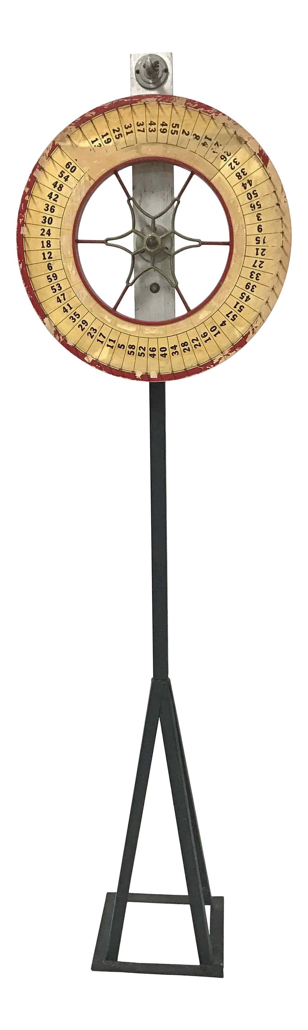 1940s Vintage Folk Art Roulette/Gaming Wheel | Chairish