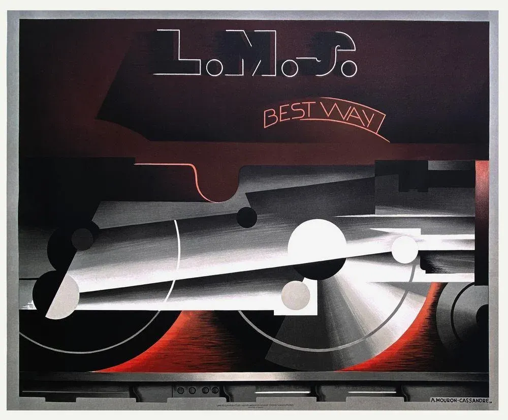 1985 Adolphe Cassandre After L.M.S. Best Way 1928 | Chairish