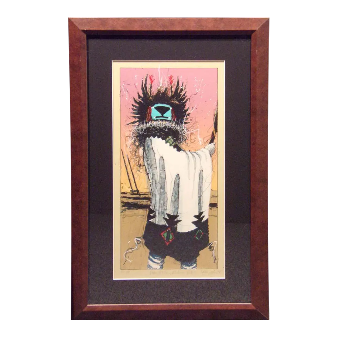 Larry Fodor "Crow Mother Kachina II" Framed Hand Signed Limited Edition ...