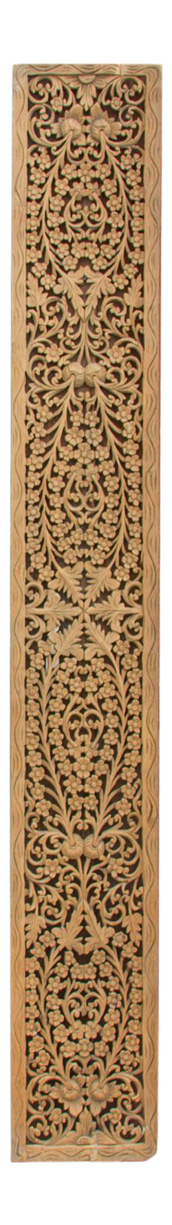 Carved Acanthus Floral See-Through Panel | Chairish