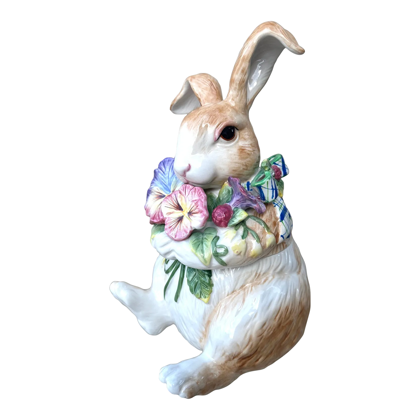 Fitz & Floyd Rabbit Cookie Jar | Chairish