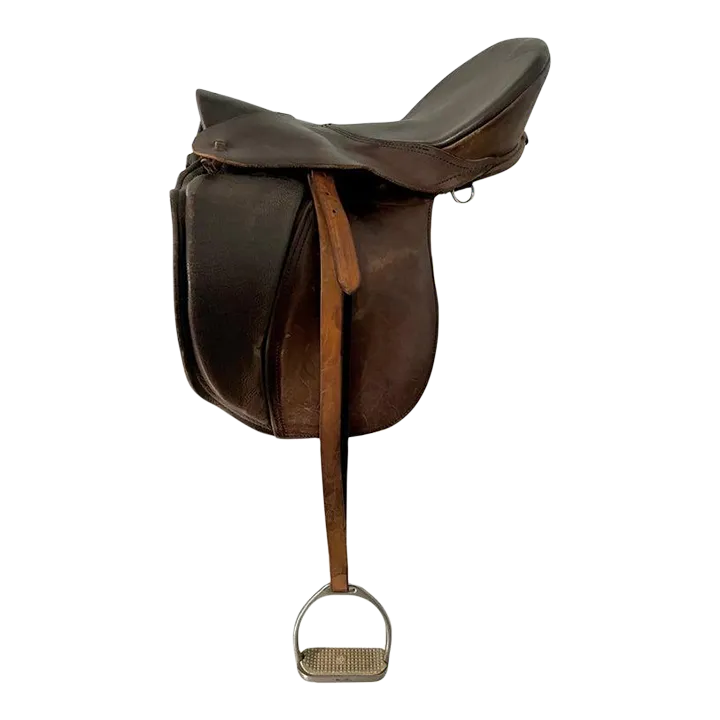 Leather English Riding Saddle | Chairish