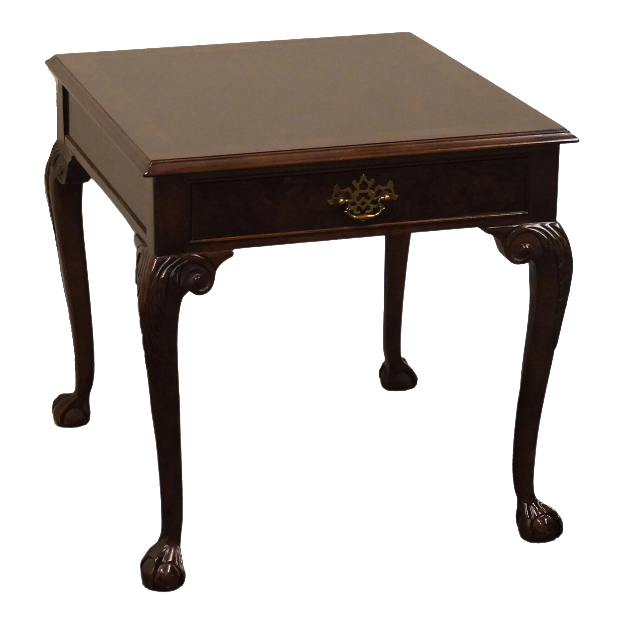 Sherrill Occasional Cth Banded Mahogany Traditional Chippendale Style ...