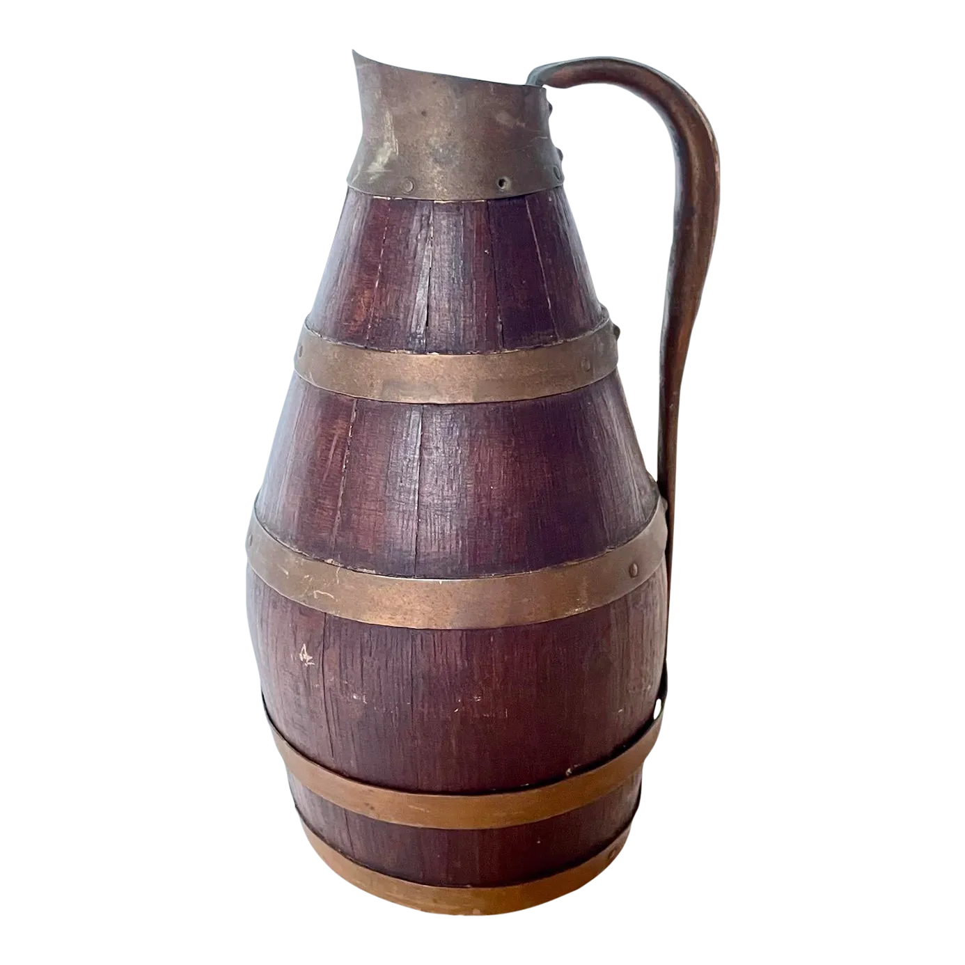 Antique Alsacian Barrel Pitcher | Chairish