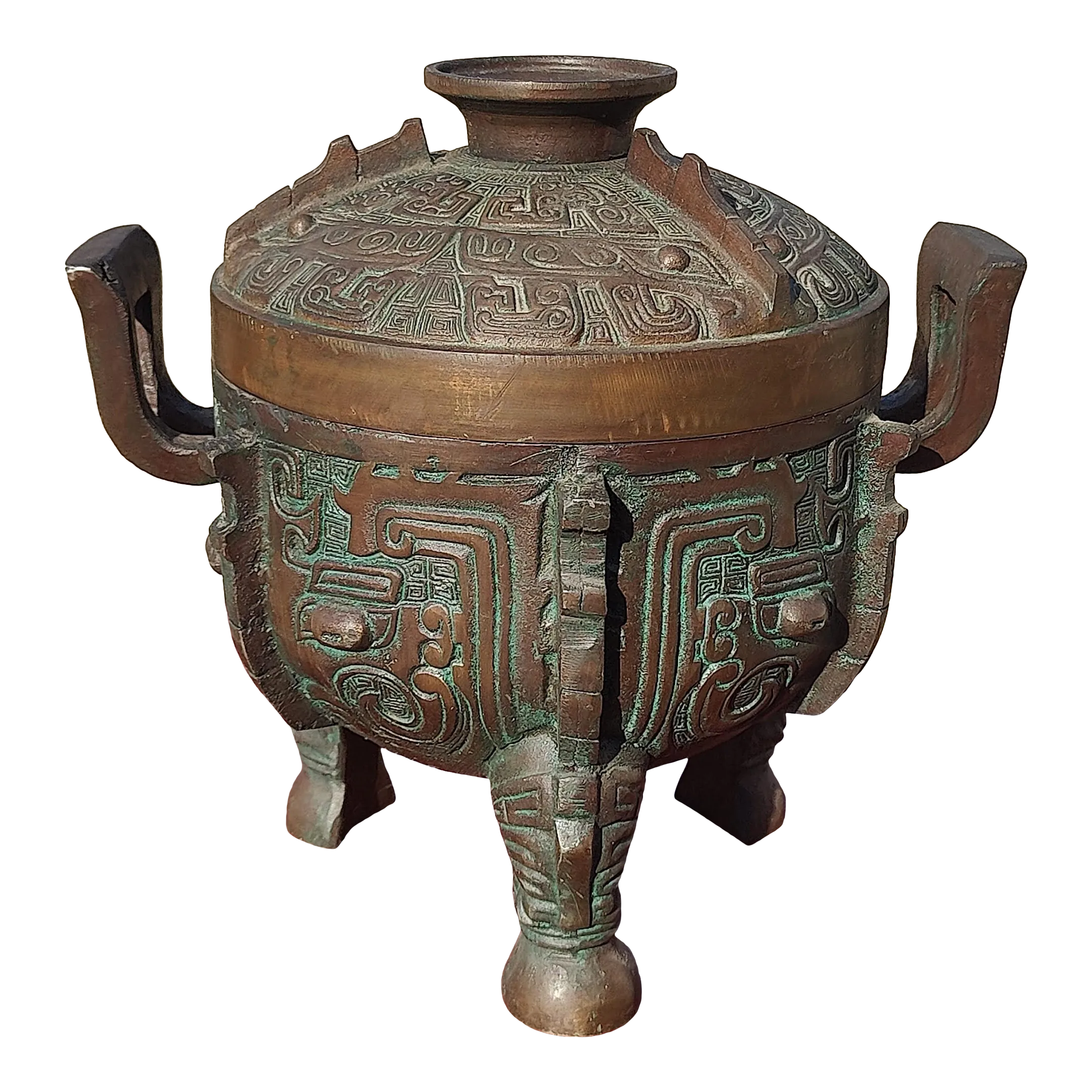 Mid 20th Century Vintage James Mont-Style Small Ice Bucket | Chairish