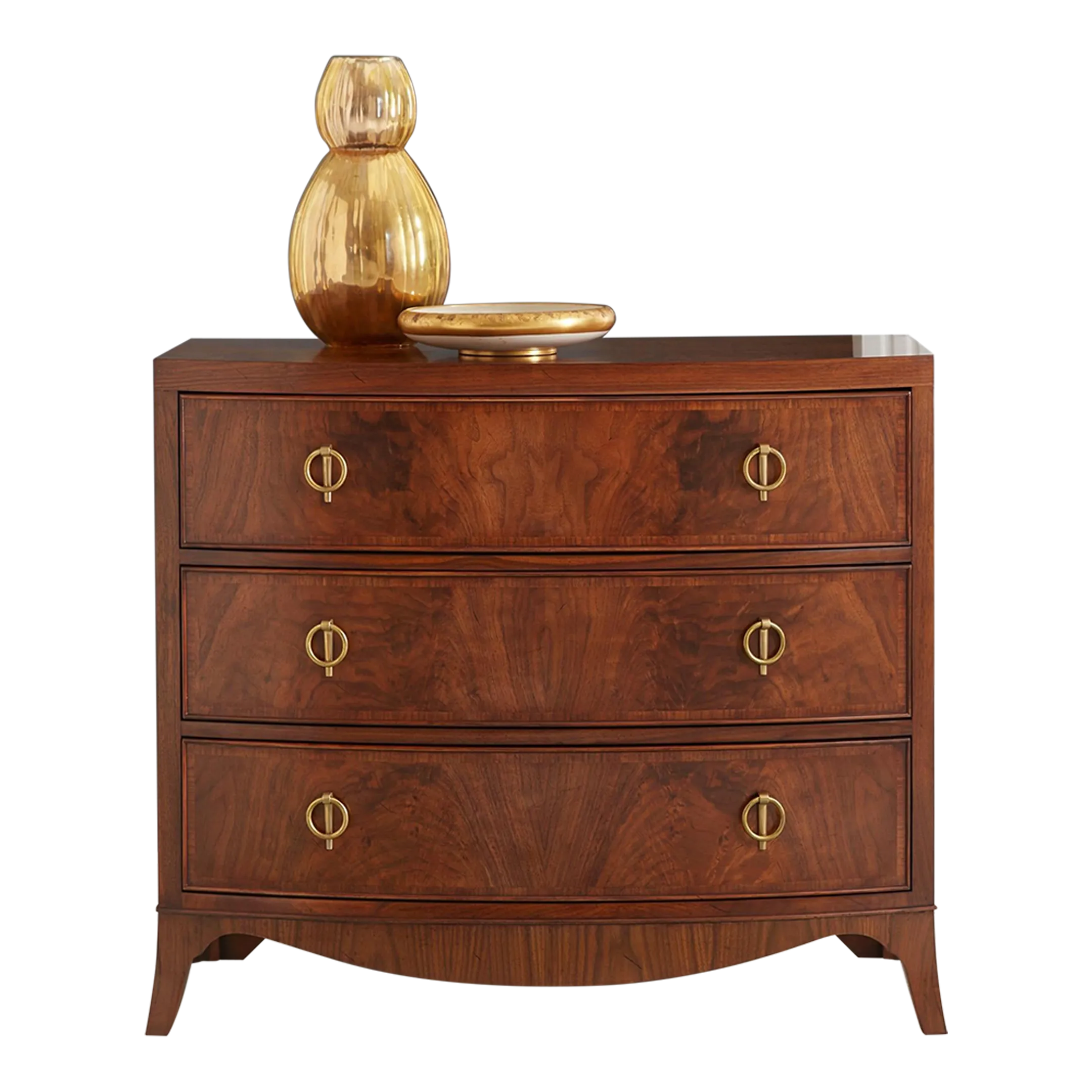 Modern History Medium Bowfront Chest | Chairish