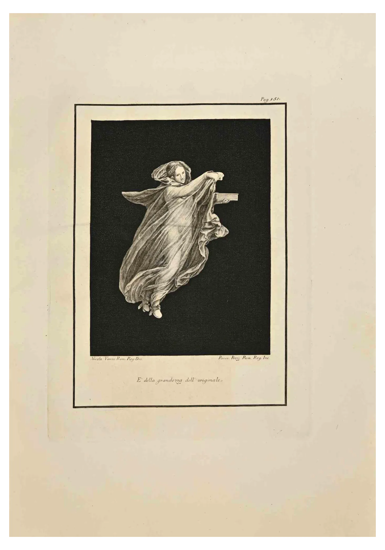 Roccus Pozzi, A Bacchante Holding a Box, Etching, 18th Century | Chairish