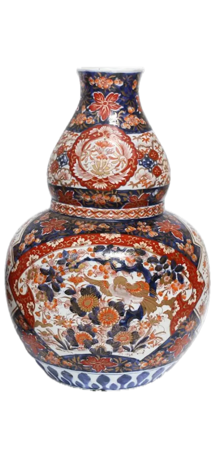 Large 19th Century Chinese Imari Vase | Chairish