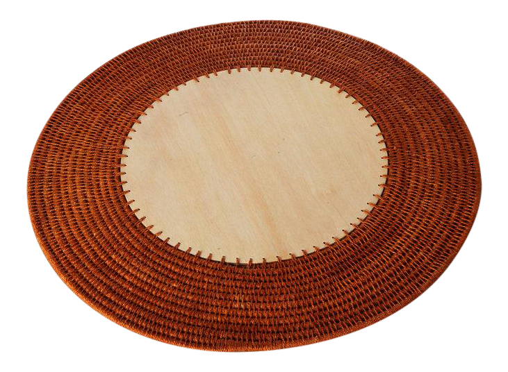 Round Sisal Charger Ginger | Chairish