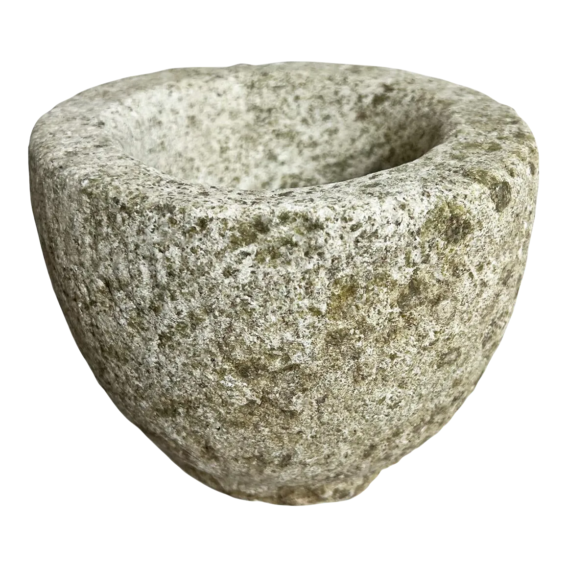 Rustic Small Granite Stone Bowl | Chairish