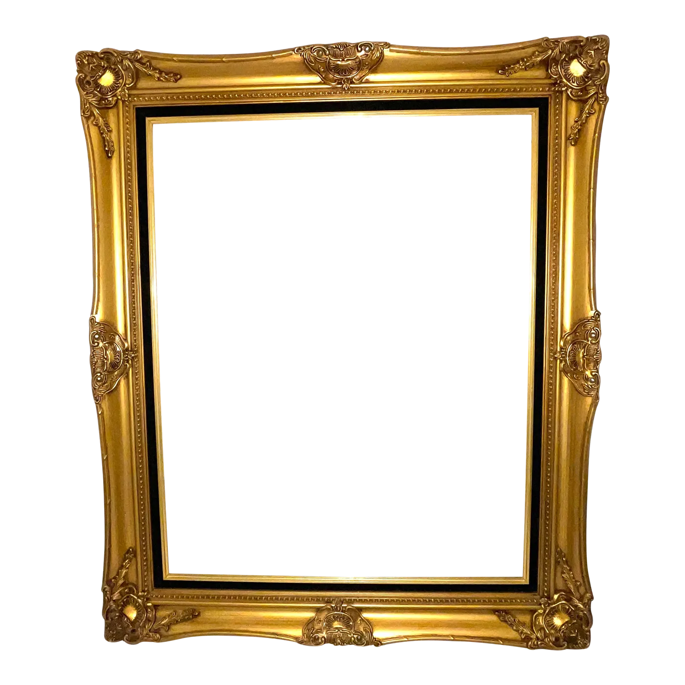 Gold Baroque Wood Frame French Italian | Chairish