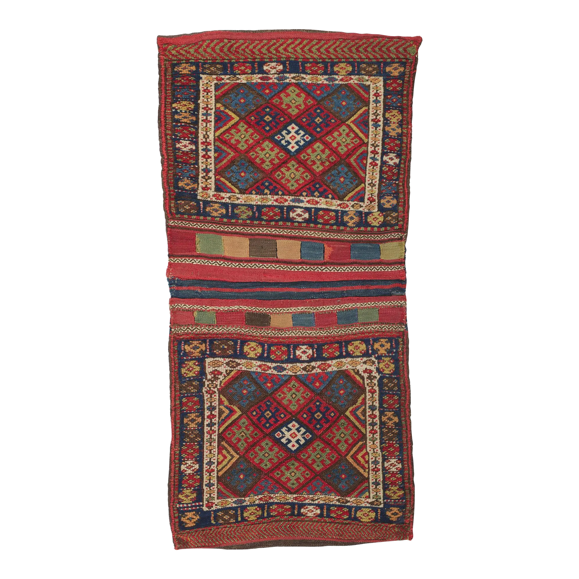 Late 19th Century Antique Kurdish Jaf Saddle Bag Rug, 02'03 X 04'09 ...