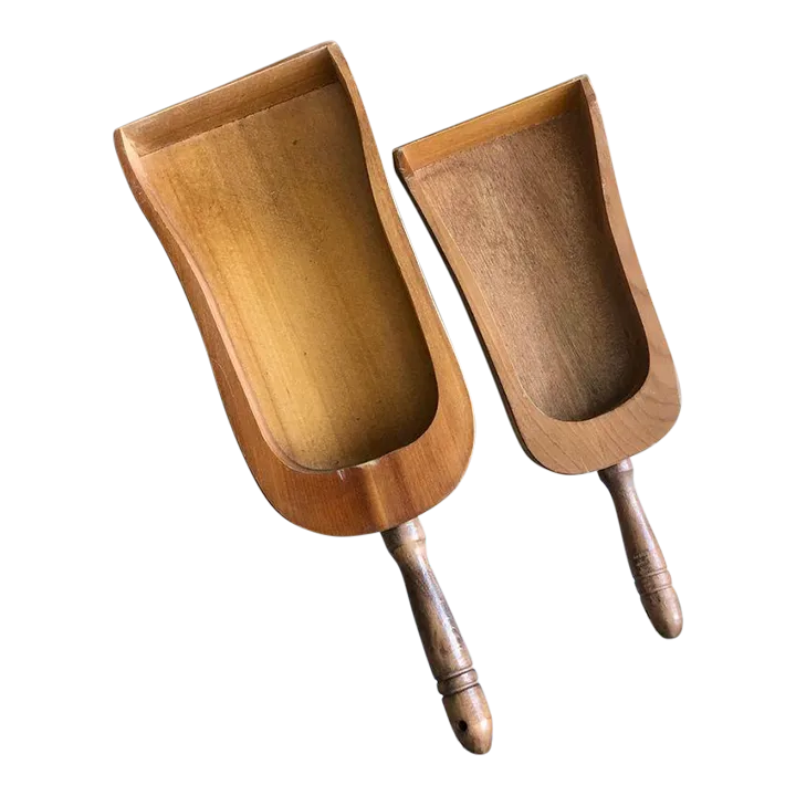 20th Century Grain Scoops - a Pair | Chairish