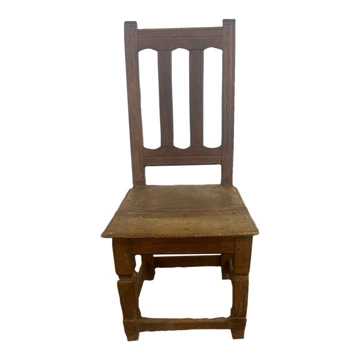 1920s Antique Farm Wooden Chair | Chairish