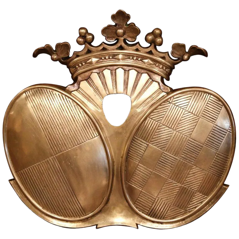 19th Century French Napoleon III Patinated Bronze Wall Hanging Family ...