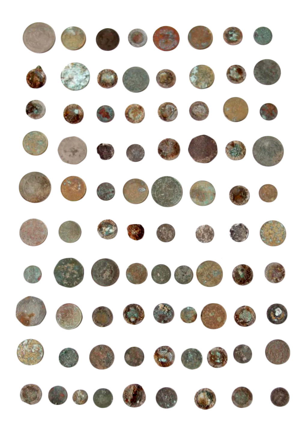 Vintage Oxidized Coin Collection | Chairish