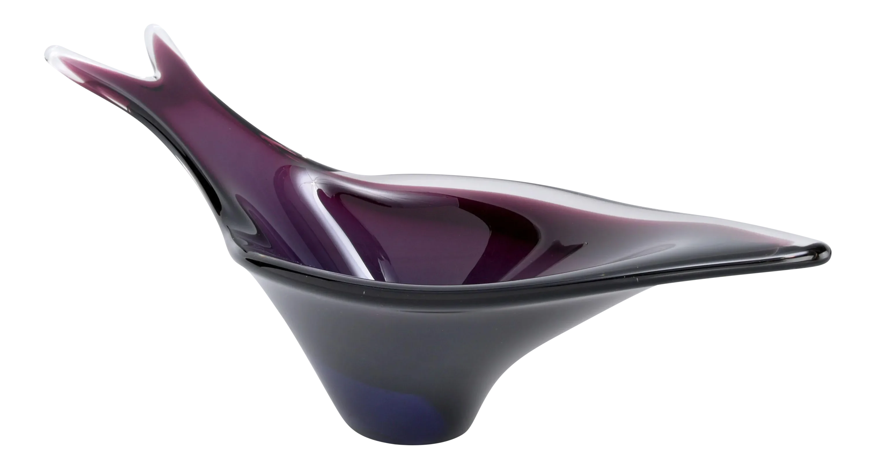 1980s Handblown Murano Glass Fish Shape Bowl | Chairish